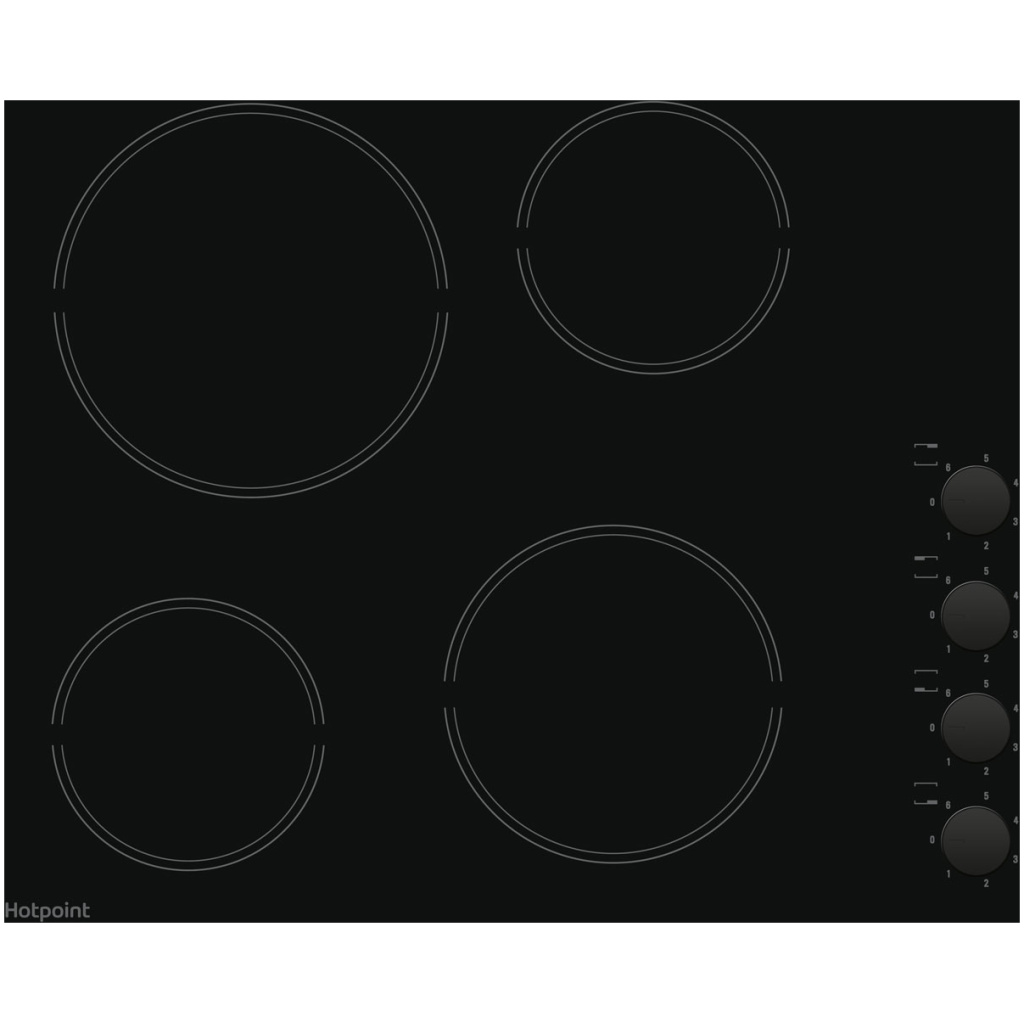 Hotpoint 60cm Electric 4 Zone Ceramic Hob | Valpys